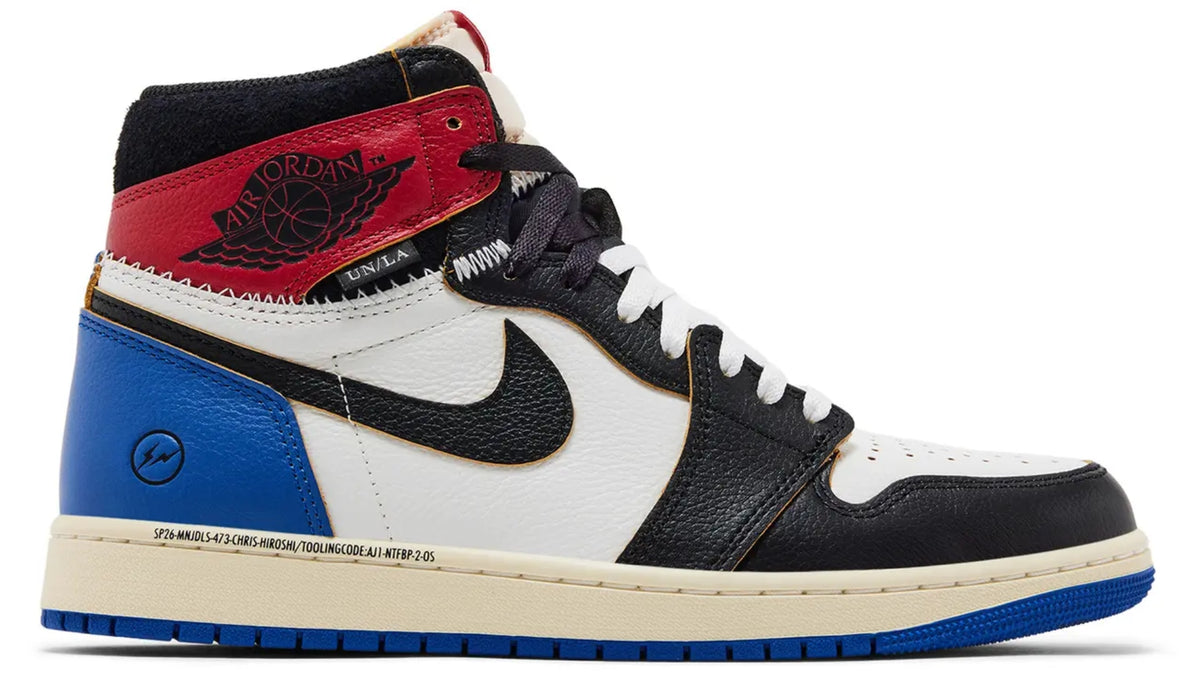Jordan 1 Retro High OG SP Fragment x Union LA Varsity Red Sport Royal ...